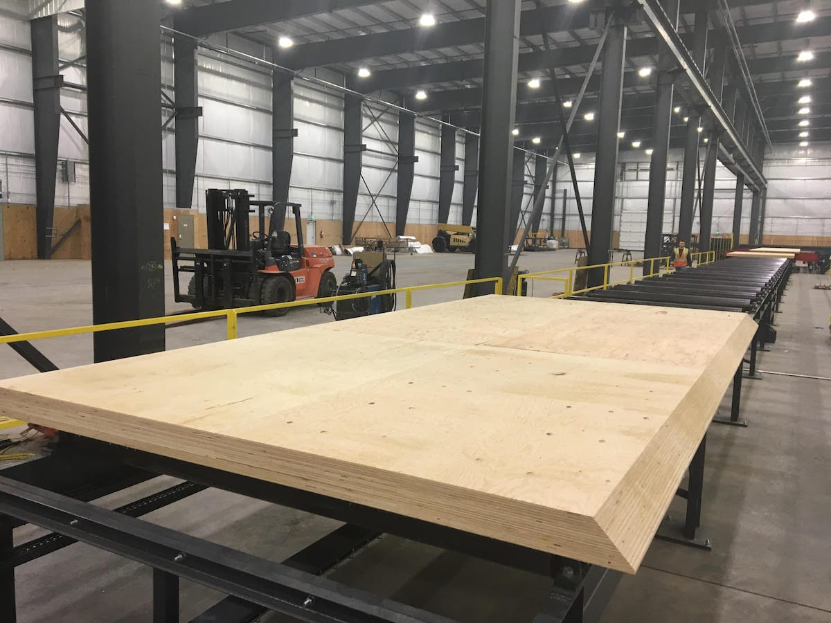 The variety of engineered wood products produced at Freres will ...